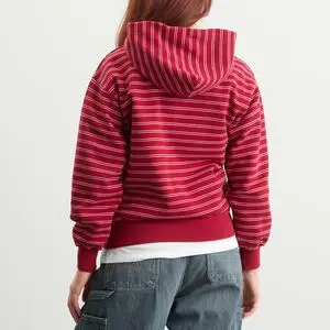 NO PROBLEMO Mini Problemo Stripe Zip Hoodie