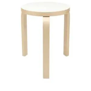 ARTEK Alvar Aalto Stool 60 - White Laminate