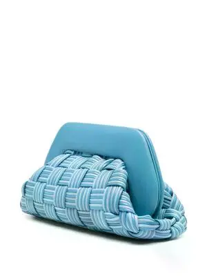 THEMOIRE Woven Clutch With Detachable Strap