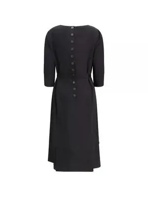 Prada Belted-waist Midi Dress