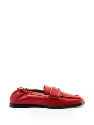 Patrizia Pepe Square-toe Loafers - Red