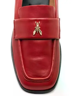 Patrizia Pepe Square-toe Loafers - Red
