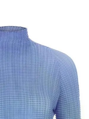Issey Miyake Textured High-neck Top