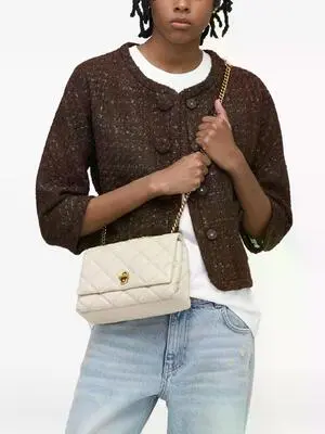 Marc Jacobs The Slim Quilted Dual-chain Leather Shoulder Bag By - Neutrals