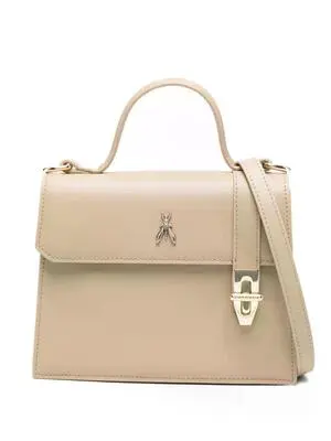 Patrizia Pepe Mini Top Handle Bag With Detachable Strap - Neutrals