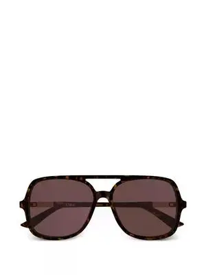 Chloé Judy Oversized Sunglasses - Brown