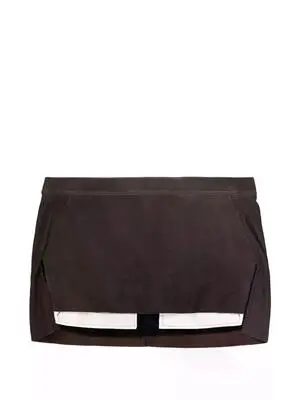 Rick Owens Fog Cutoff Mini Skirt