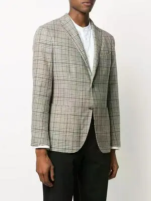 Boglioli Plaid Single-breasted Blazer