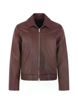 LARDINI Leather Zip-up Jacket