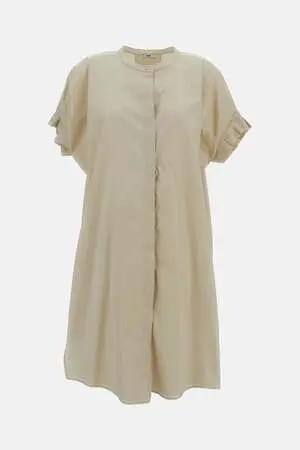 M.S.M. MILANO Midi Shirt Dress - Beige
