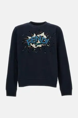 Fendi Cotton Sweatshirt With Embroidery