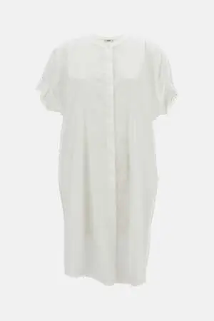 M.S.M. MILANO Midi Shirt Dress - White