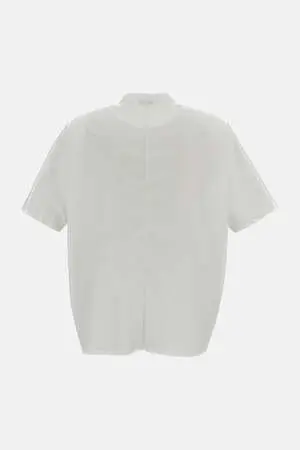 M.S.M. MILANO Mandarin Collar Cotton Blend Shirt