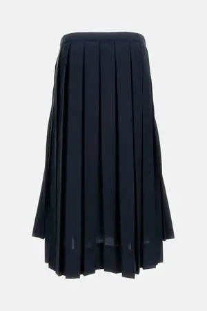 Plan C Pleated Midi Skirt