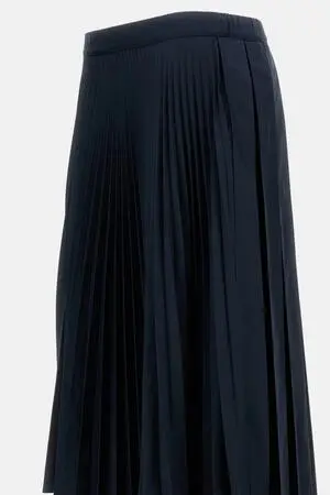 Plan C Pleated Midi Skirt