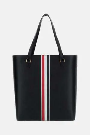 Thom Browne Vertical Pebble Grain Leather Tote