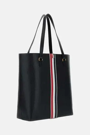 Thom Browne Vertical Pebble Grain Leather Tote