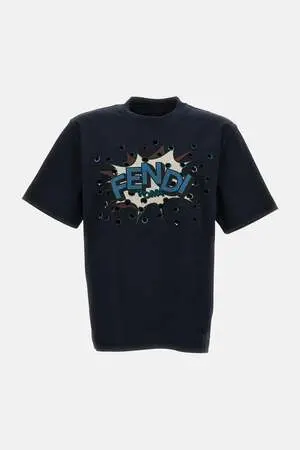 Fendi T-shirt With Embroidery