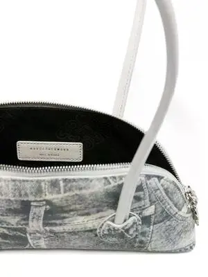 MARGESHERWOOD Printed Suede Shoulder Bag - Grey