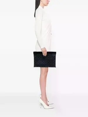 LOUIS VUITTON 2019 Monogram Eclipse Discovery Pochette Gm - Black