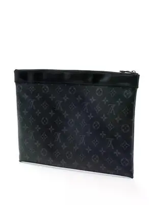 LOUIS VUITTON 2019 Monogram Eclipse Discovery Pochette Gm - Black