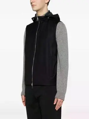 MONTECORE Hooded Zip Gilet - Blue