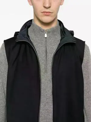 MONTECORE Hooded Zip Gilet - Blue