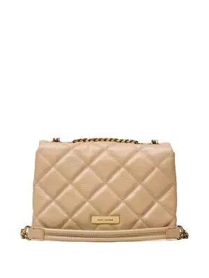 Marc Jacobs Slim Quilted Dual-chain Leather Shoulder Bag - Neutrals