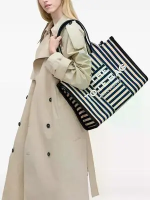 Marc Jacobs The Large Stripe Canvas Tote Bag - Blue