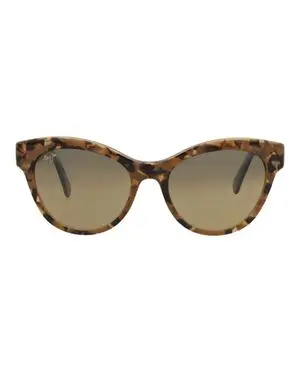 Maui Jim Acetate Cat Eye Sunglasses - Caramel Caramel Bronze (hs799/18a)