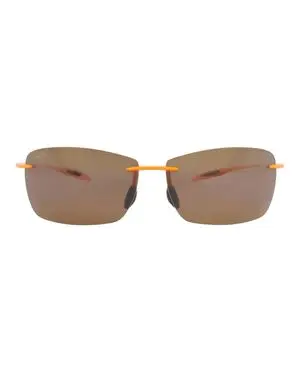 Maui Jim Shield Frame Nylon Sunglasses - Orange Orange Bronze (h423/151)