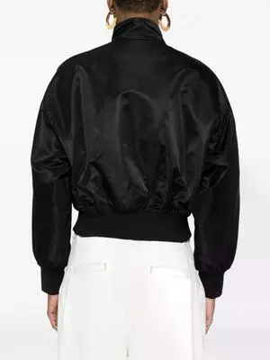 Elisabetta Franchi Oversized Nylon Bomber Jacket