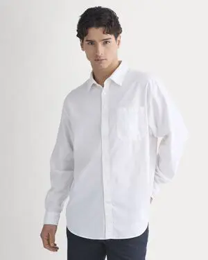 Everlane Lightweight Oversized Oxford Shirt - White