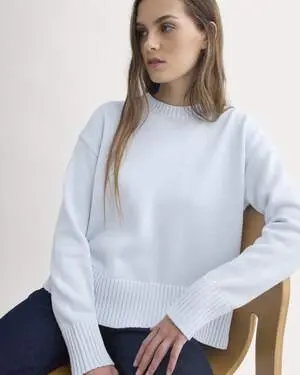 Everlane Boxy Cotton Sweater - Skywriting