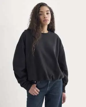 Washed Black Babydoll Sweatshirts