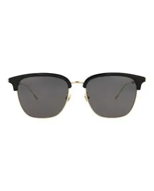 Gucci Round-frame Recycled Acetate Sunglasses - Black Gold Grey (gg1275sa/30013860/001)