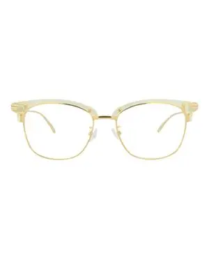Bottega Veneta Acetate Optical Frames - Beige Gold Transparent (bv1011oa/30008317/004)