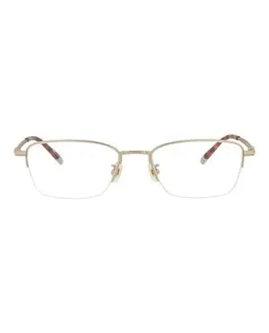 Montblanc Square Frame Optical Frames - Gold Gold Transparent (mb0133o/30009116/003)
