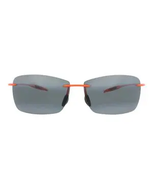 Maui Jim Shield Frame Nylon Sunglasses - Orange Orange Grey (423/172c)
