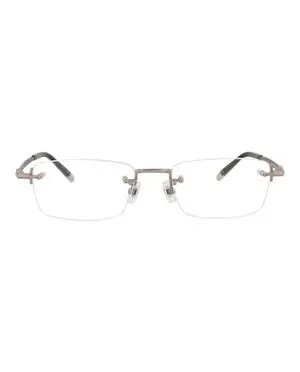 Montblanc Square-frame Optical Frames - Ruthenium Ruthenium Transparent (mb0132o/30009113/002)