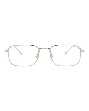 Montblanc Square-Frame Metal Optical Frames Silver Silver Transparent (mb0212o/30012094/002)