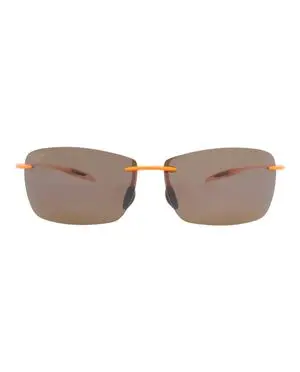 Maui Jim Shield Frame Sunglasses - Orange Orange Bronze (h423/165)