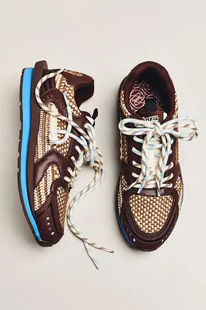 Farm Rio Mixed Raffia Sneakers