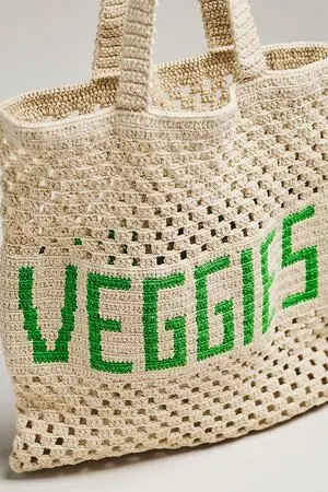 SORAYA HENNESSY Market Crochet Mesh Tote - Veggie