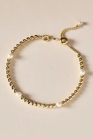 Nadri Esme Fresh Water Pearl Bracelet - Gold
