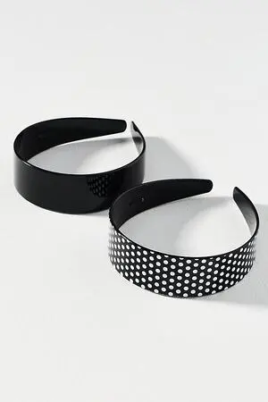 SIMPLY NOVA Headbands Set - Black & White Pattern