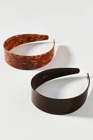 SIMPLY NOVA Headbands Set - Brown Multi