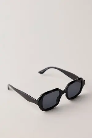 Free People Alta Square Sunglasses - Black