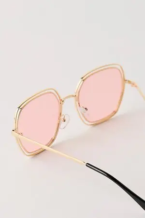 Free People Yasmine Square Sunglasses