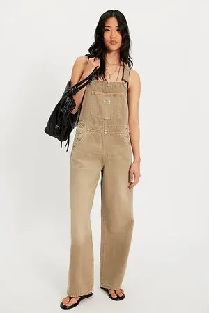 LEVI'S Full-length Baggy Overalls - Chipped Winter Twig